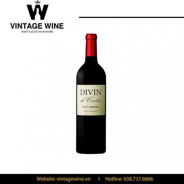 Rượu vang Pháp Divin de Corbin Saint – Emilion - Vintage Wine